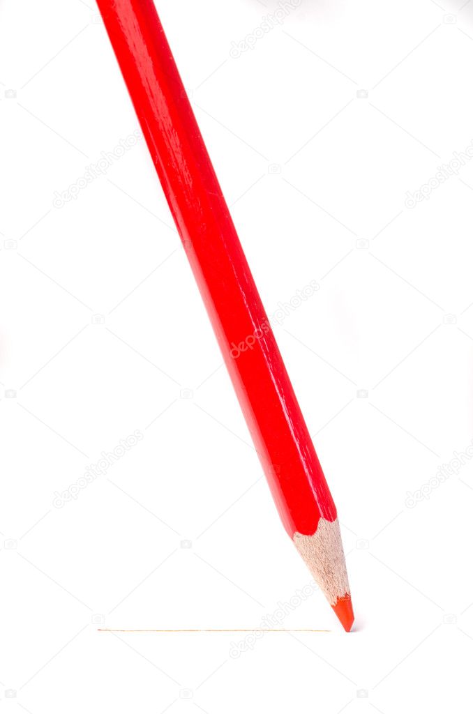 Sharpened red pencil Stock Photo by ©pproman 77549766