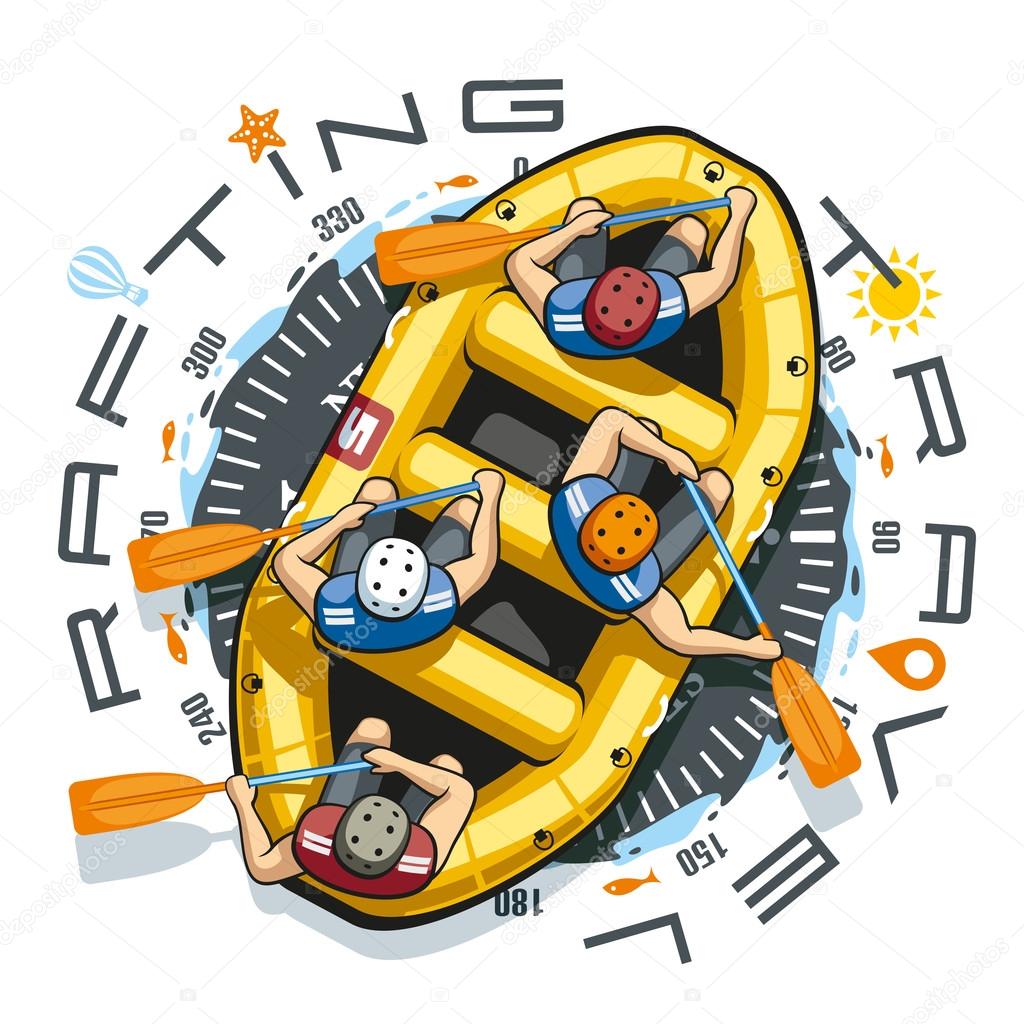 Rafting Travel Boat Stock Vector Image by ©AntonioBanderAS #70472881