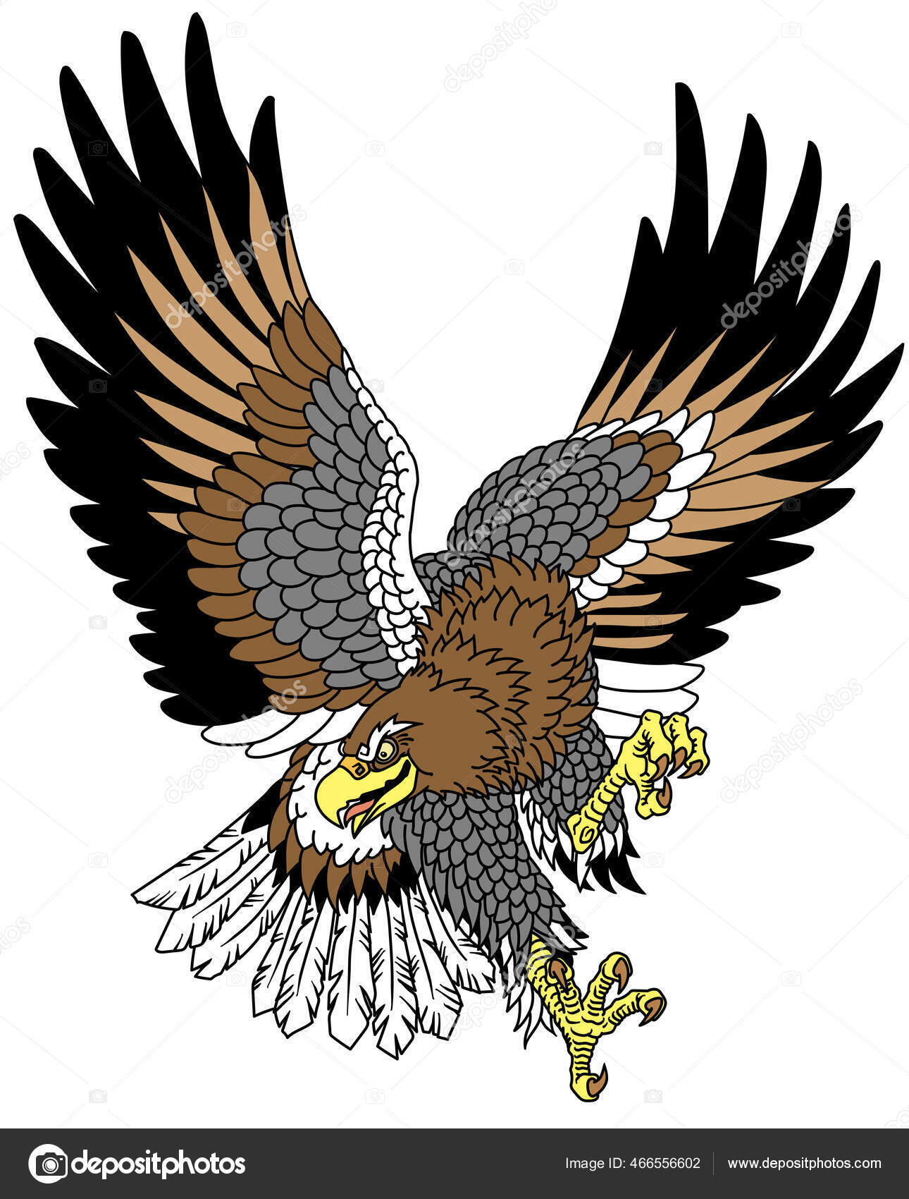 Eagle Landing Tattoo