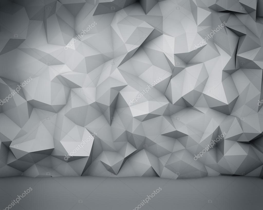 Abstract white polygon wall background. Stock Photo by ©lenapix 93662938