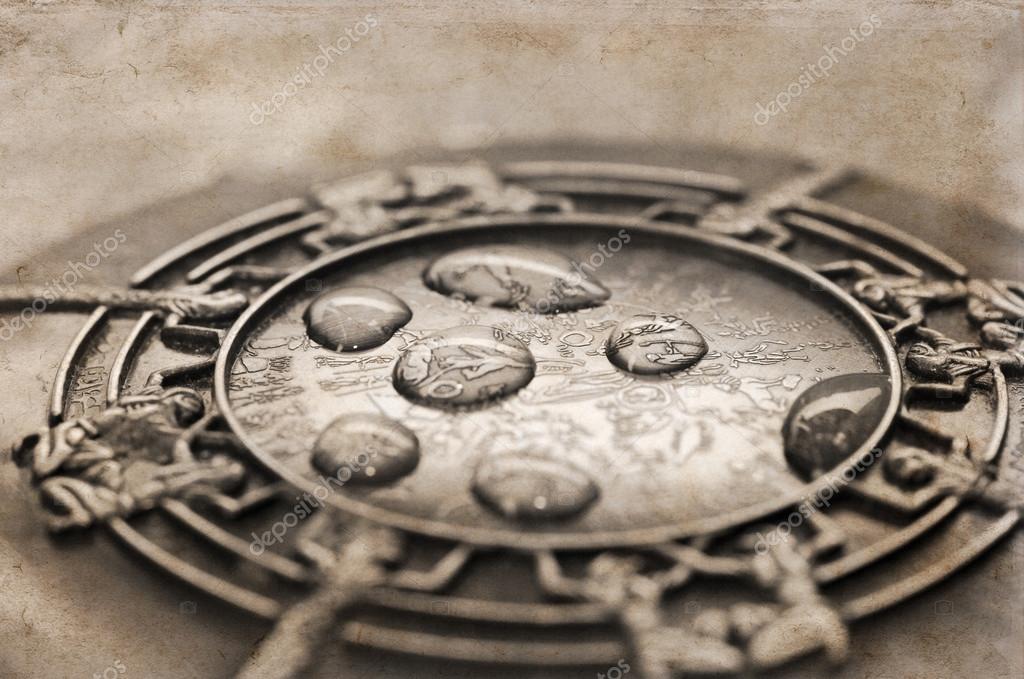 Artwork in retro style, medallion Stock Photo by ©Alesse 75070921