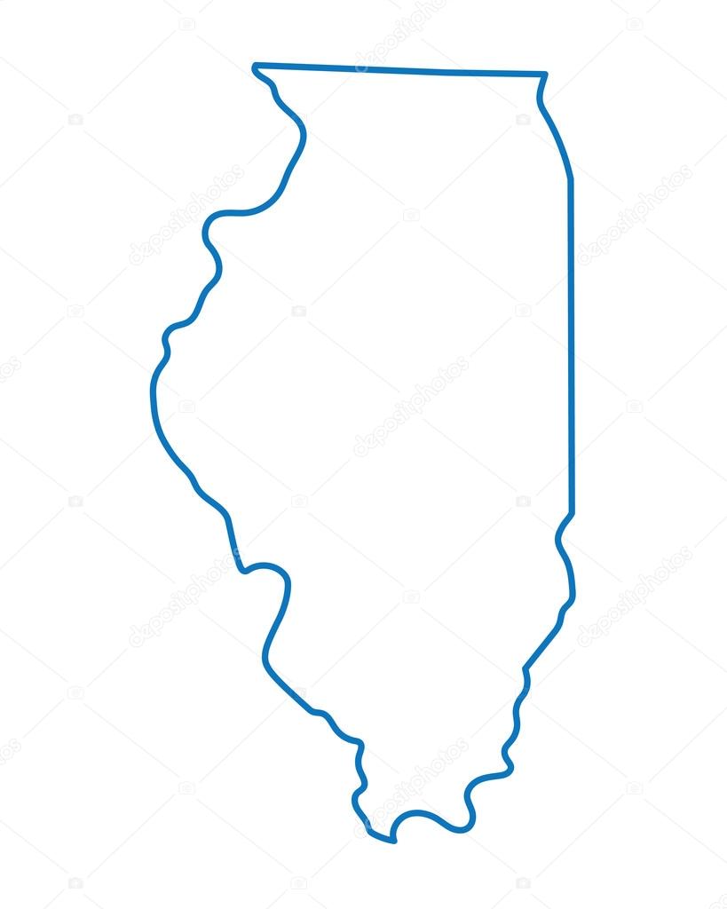 State Of Illinois Map Outline - United States Map