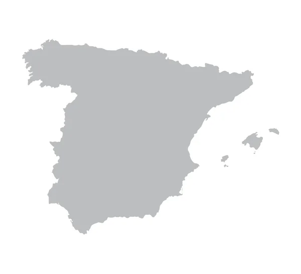 Black map of Spain — Stock Vector © chrupka #63841253