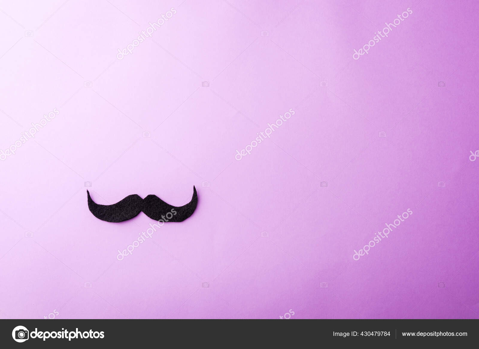 Purple Mustache Wallpaper
