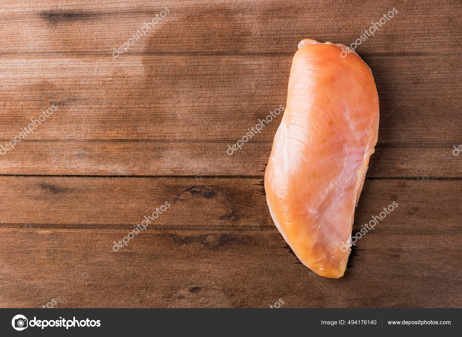 Filetes Pechuga Pollo Fresco Crudo Estudio Sin Cocer Sobre Fondo — Foto ...