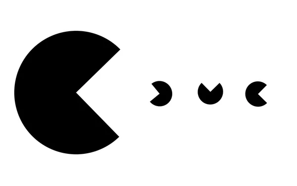 Pac-Man eating balls — Stock Photo © maxterdesign #83409194