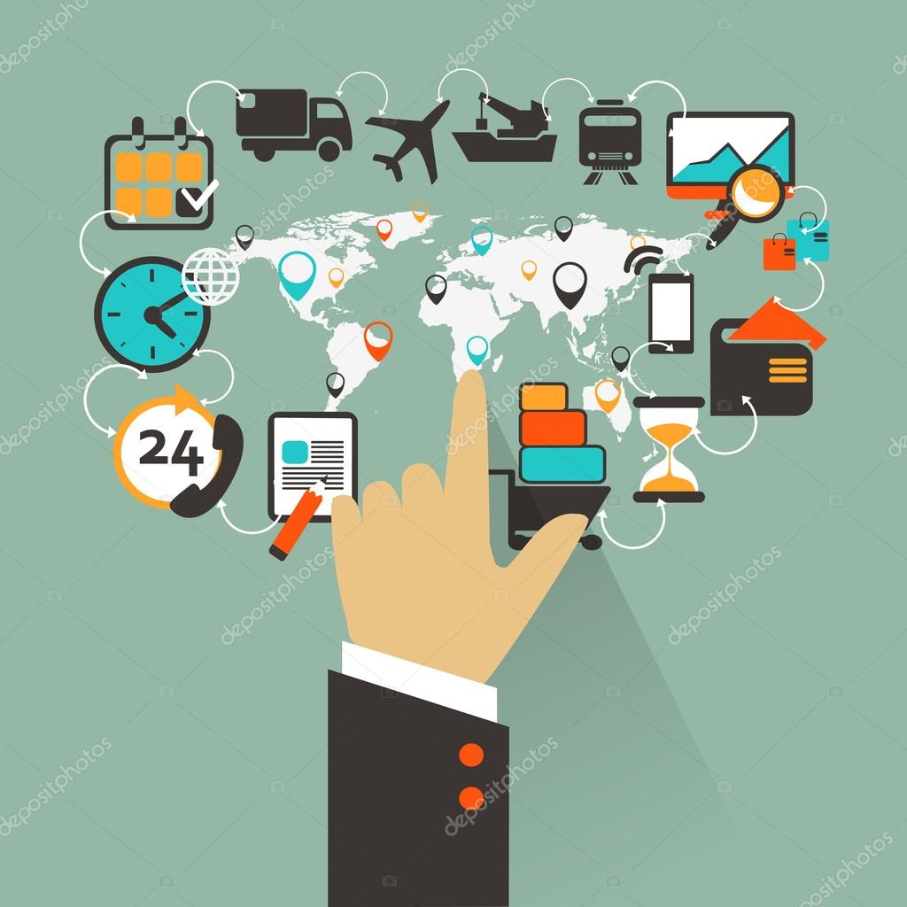 Elementos de infografía logística. Logística del transporte en el ...