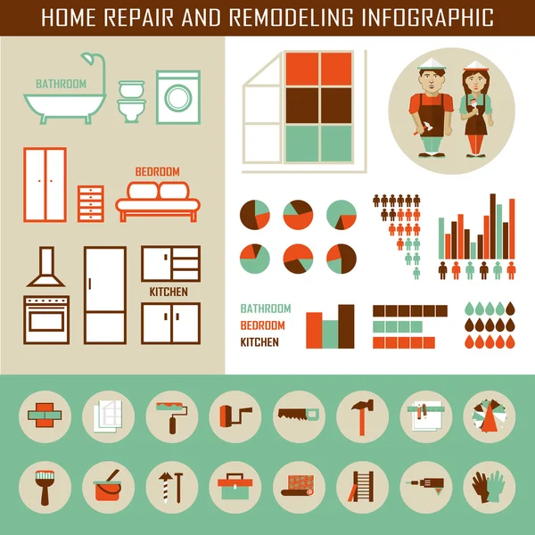 Kitchen remodeling Vector Art Stock Images | Depositphotos