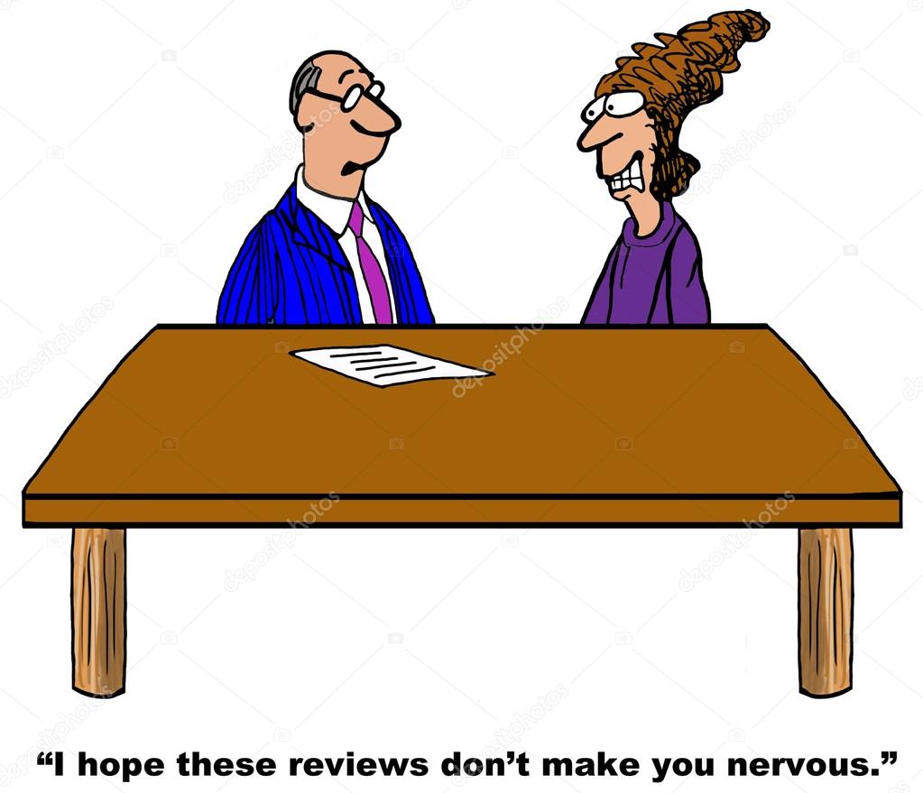 Interview Cartoon Nervous