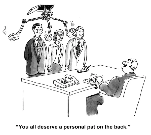 Pat on the back Vector Art Stock Images | Depositphotos