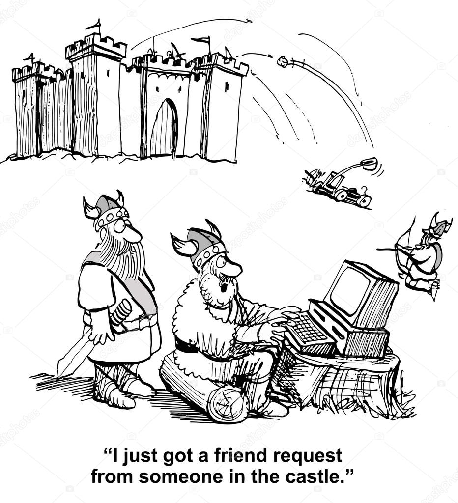 Friend request — Stock Vector © andrewgenn #62763065