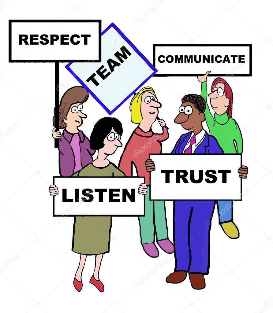 Cartoon of team characteristics and qualities — Stock Vector ... Cartoon of team characteristics and qualities — Stock Vector ...