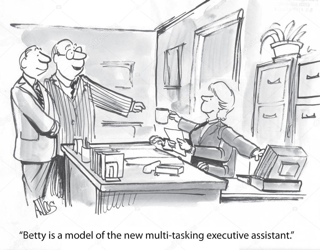 Personal Assistant Cartoon