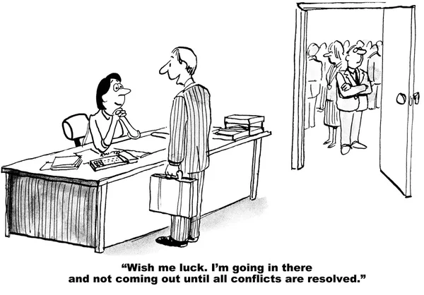Workplace Conflict Resolution Cartoon
