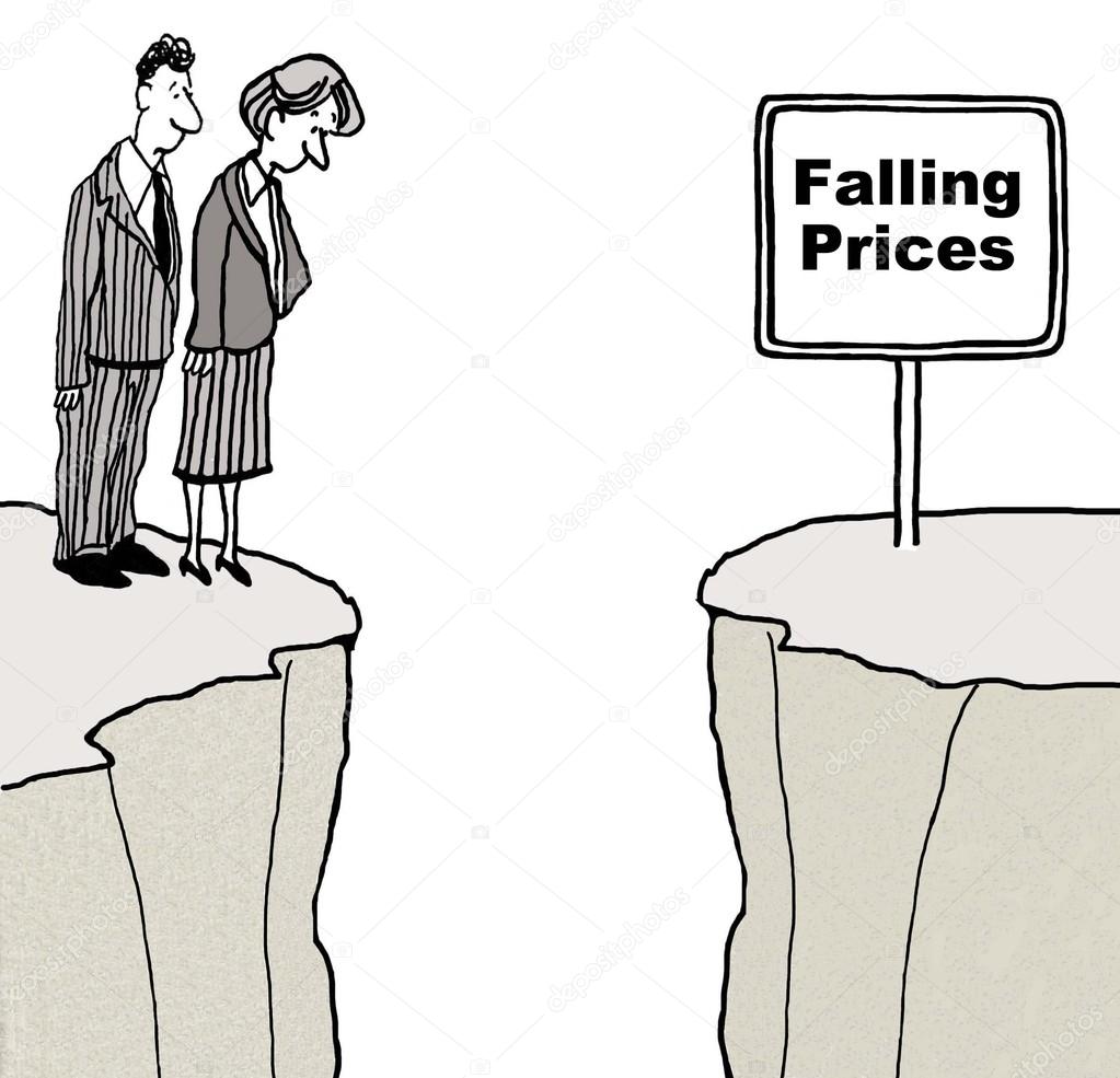 Falling Prices Stock Illustration by ©andrewgenn #86097696
