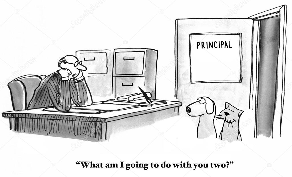 Sent to Principal's Office Stock Illustration by ©andrewgenn #97703322