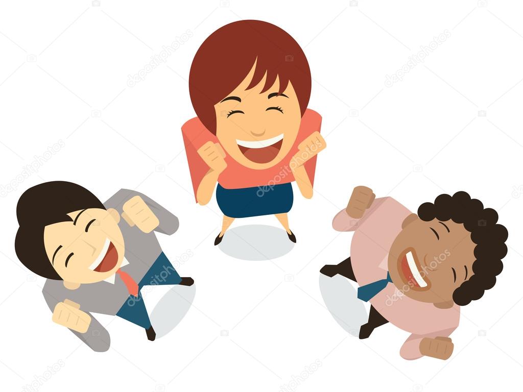 Happy teamwork — Stock Vector © jesadaphorn #73353905 Happy teamwork — Stock Vector © jesadaphorn #73353905