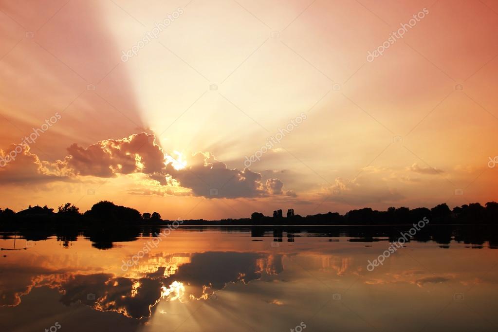 Blue sunset sky Stock Photo by ©Kostia777 119332078