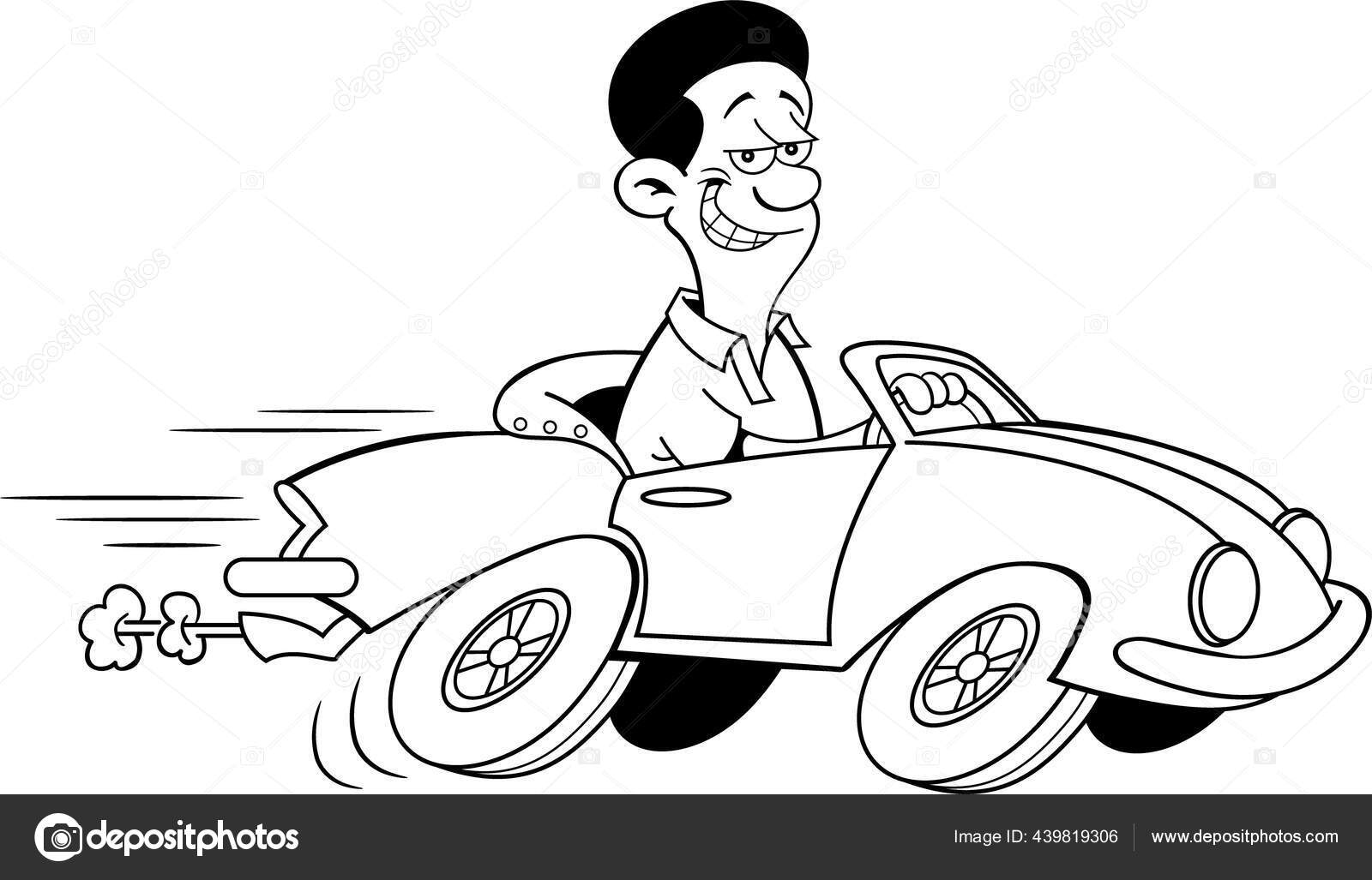 Fast Cars Clipart Black And White