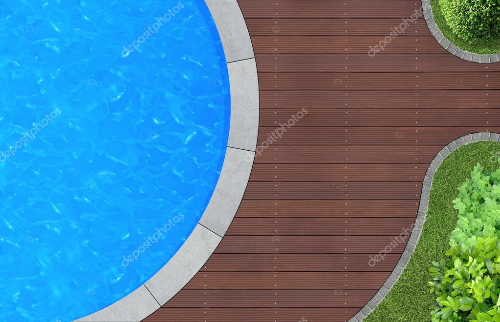 Pool from above — Stock Photo © numismarty #62434673