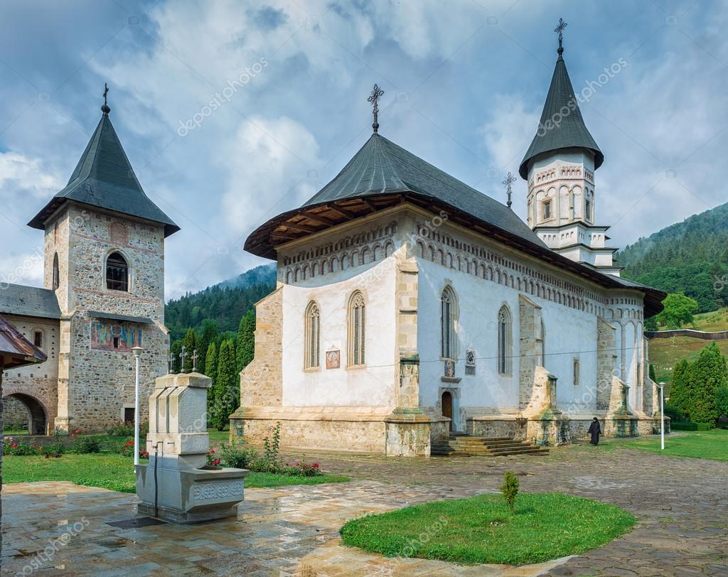 The Bistrita Monastery in Neamt county , Romania — Stock Photo ...