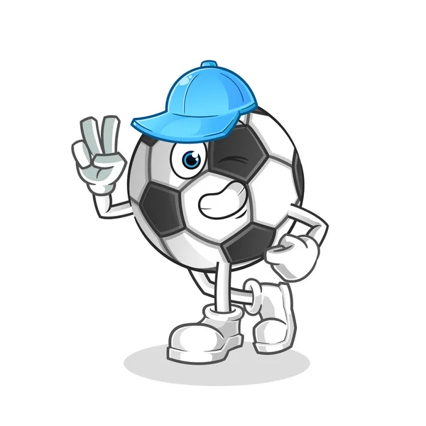 Football Head Cartoon Sick Vector Cartoon Character Stock Vector by ...