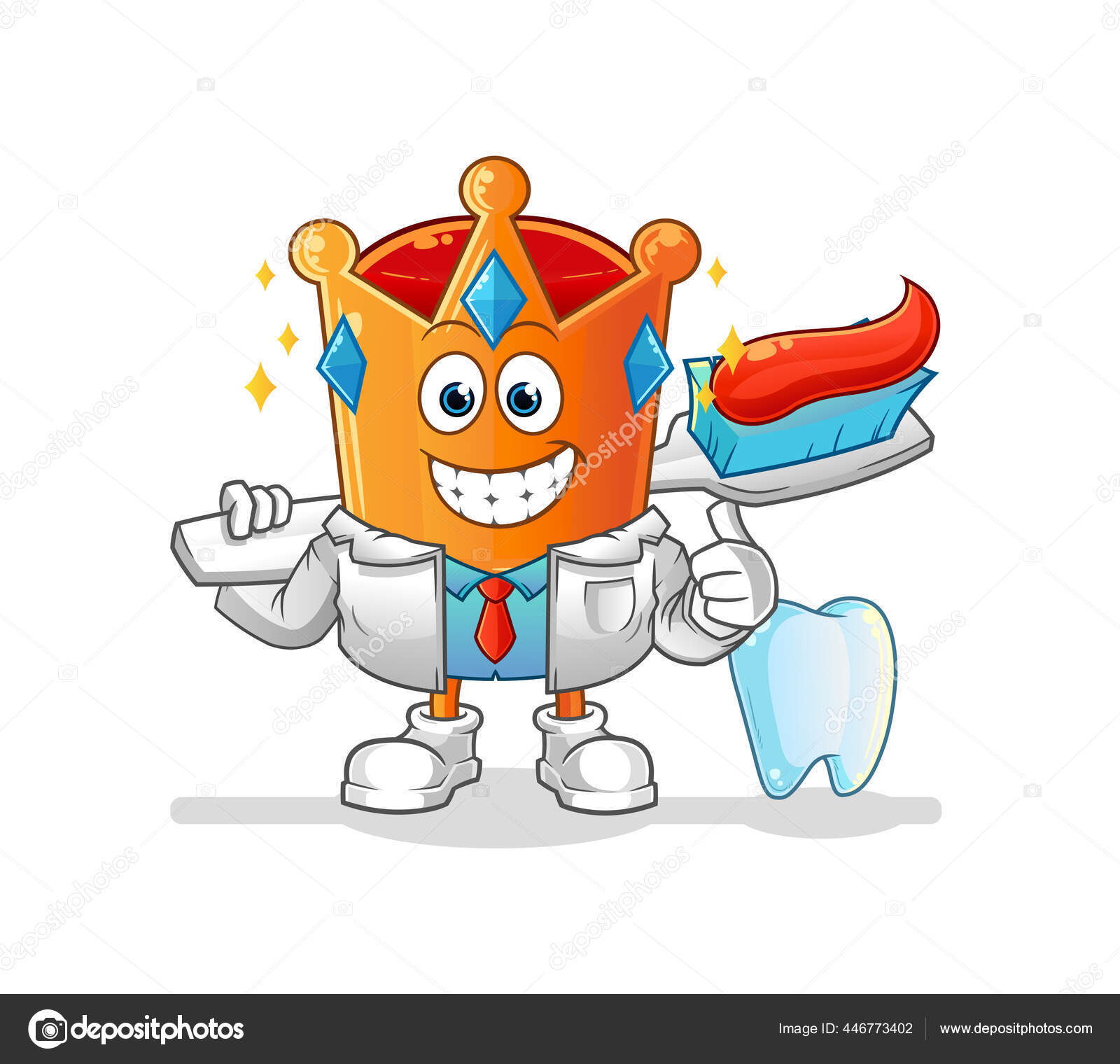Crown Reggae Boy Cartoon Cartoon Mascot Vector Stock Vector by ...