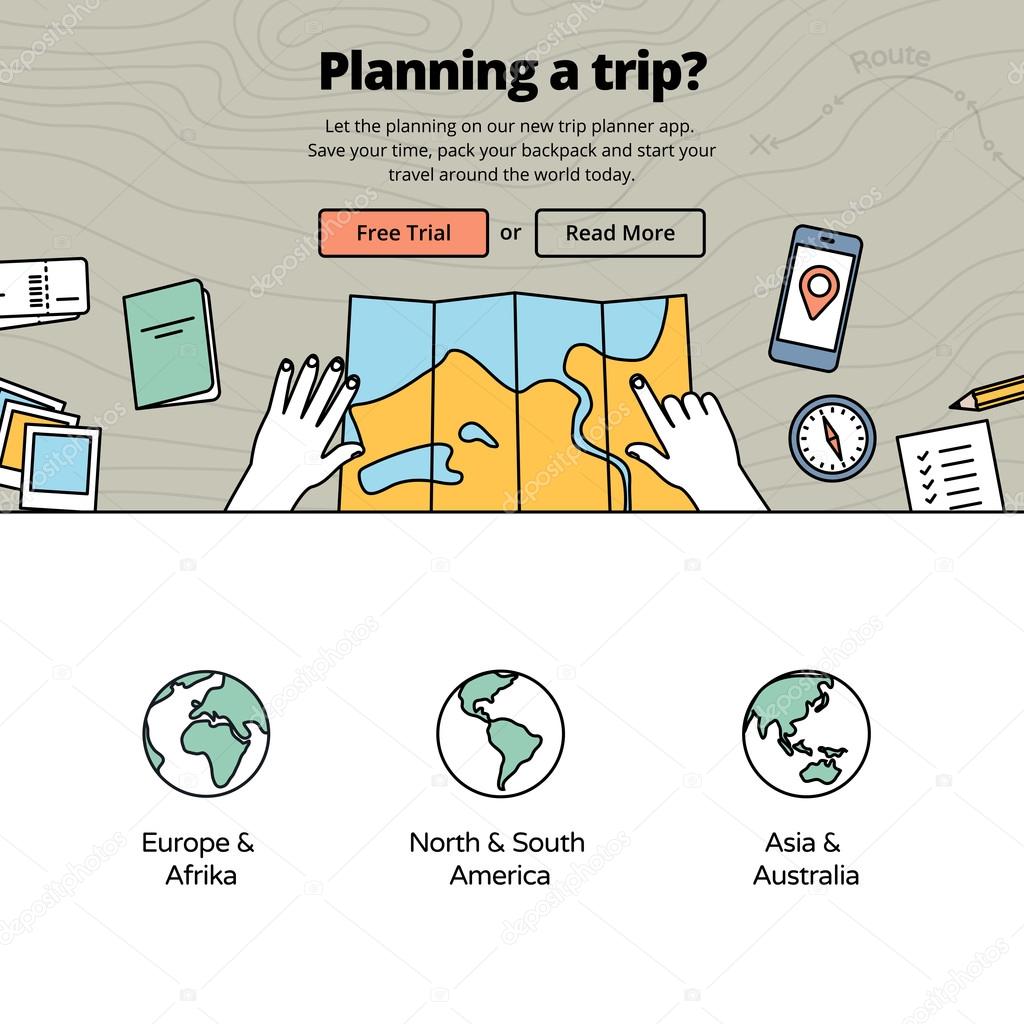 Planifier un voyage avec une application de planification de voyage ...