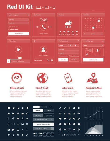 Universal UI Kit Stock Vector Image by ©radoma #59003251