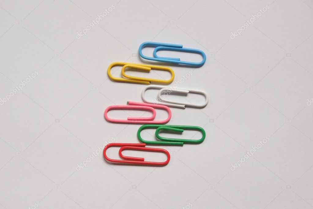 Color clips on white background — Stock Photo © nattapol #120190668