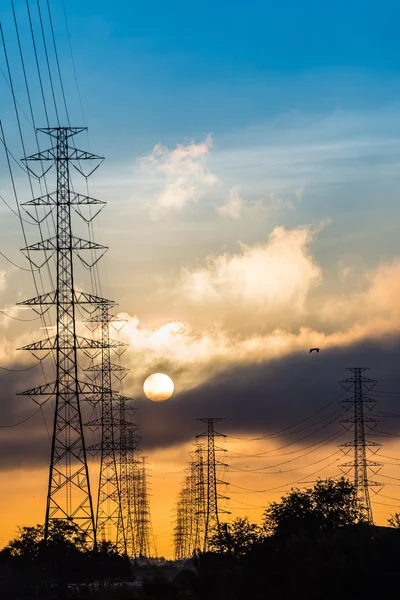 High voltage power transmission lines and pylons ⬇ Stock Photo, Image ...