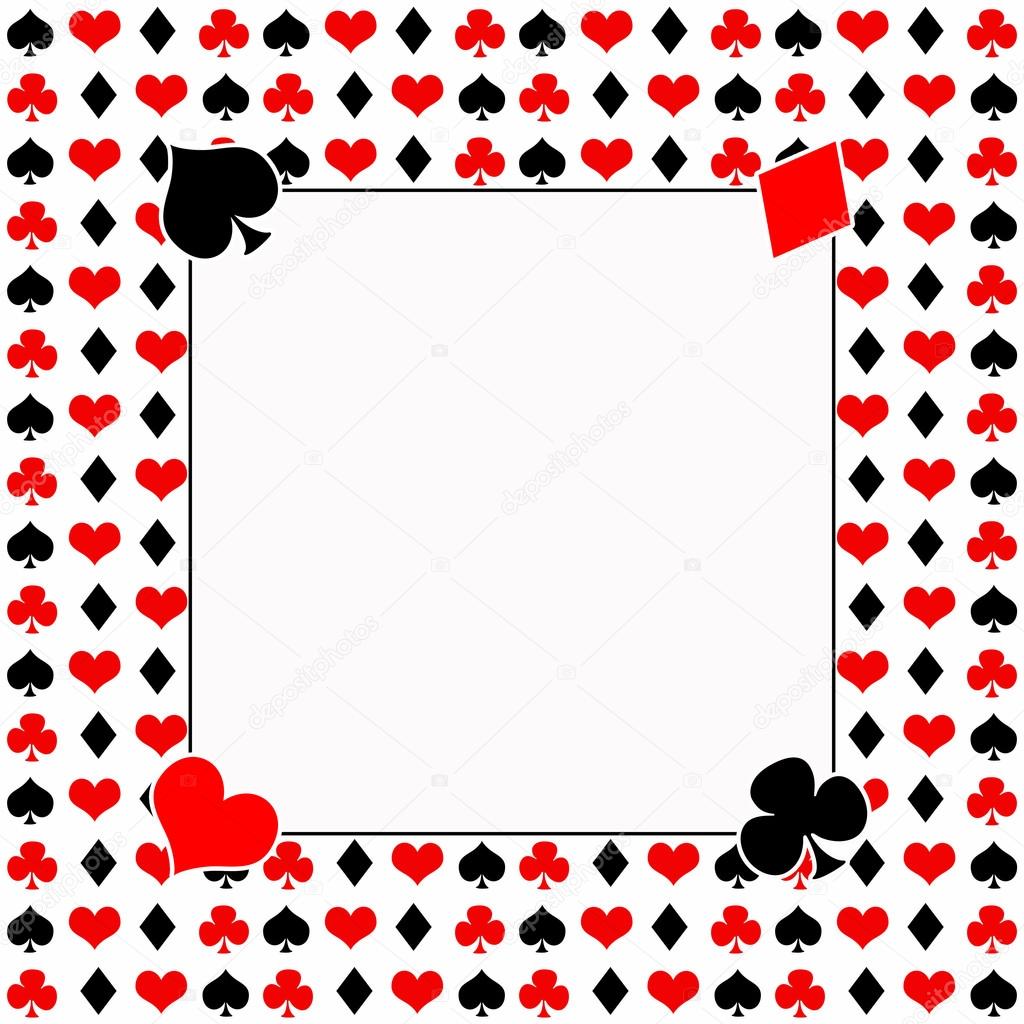 Background with Playing Card Symbols — Stock Photo © TrudyWilkerson ...
