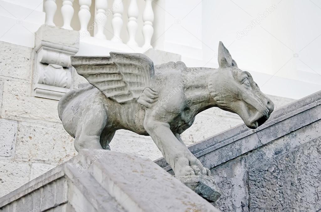 Sculpture chimeras in Livadia Palace Stock Photo by ©Dmitrydesign 67160103