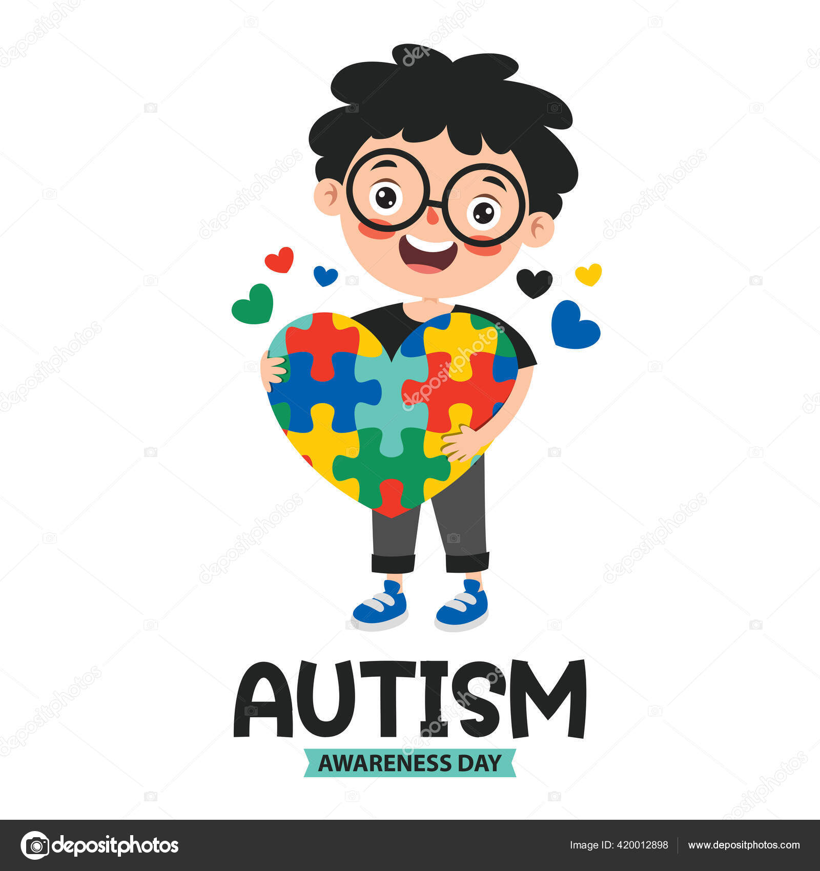 Concept Drawing Autism Awareness Stock Vector by ©yusufdemirci 420012898
