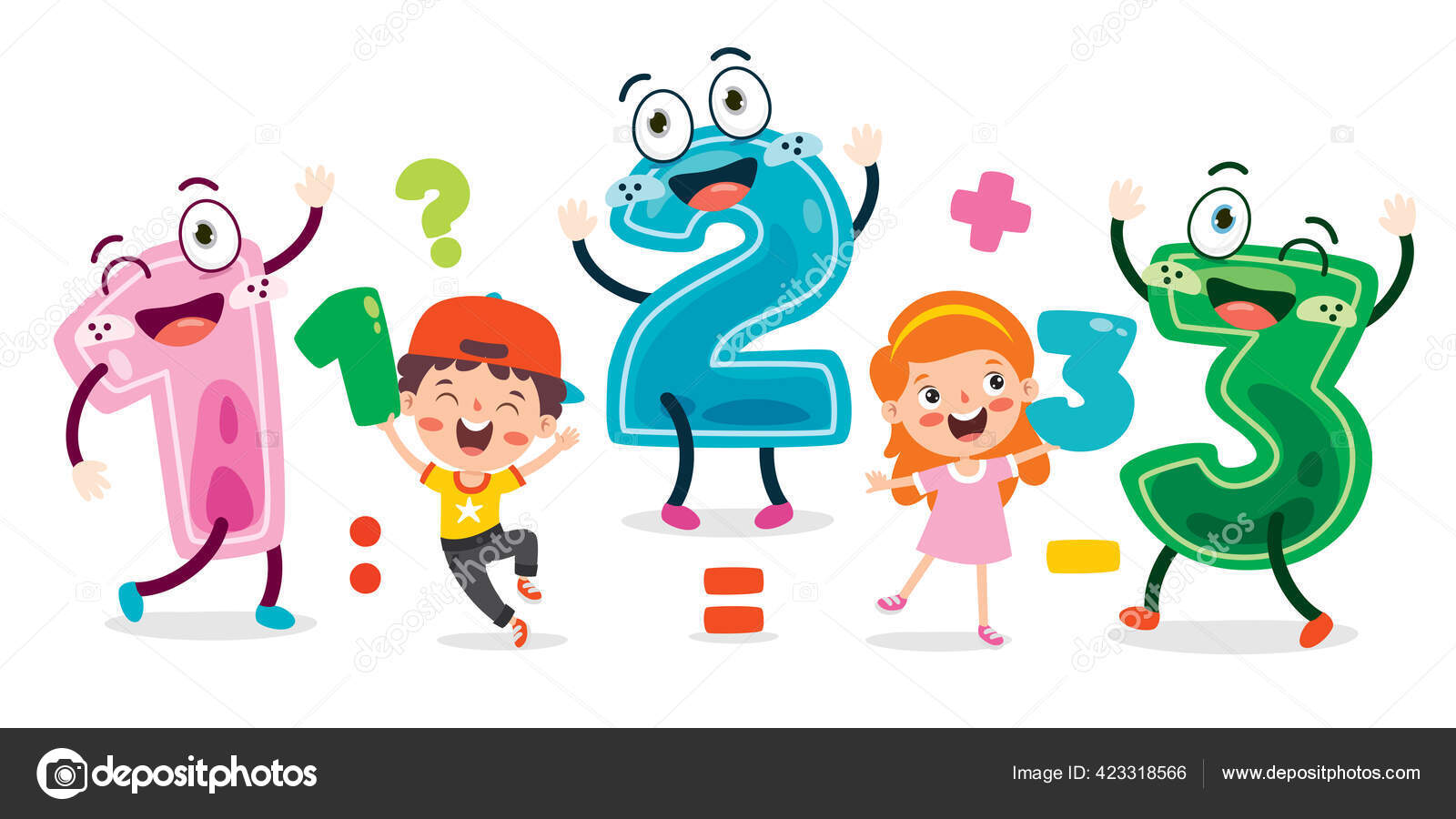 Concept Multi Colored Numbers Stock Vector by ©yusufdemirci 423318566