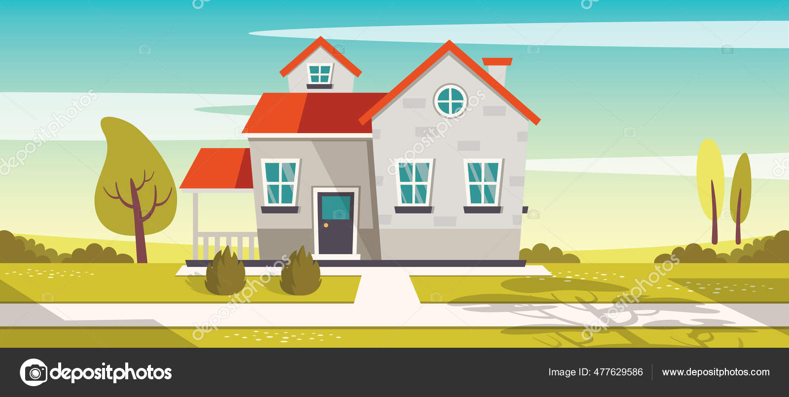 Exterior Design Flat Building Stock Vector Image by ©yusufdemirci ...