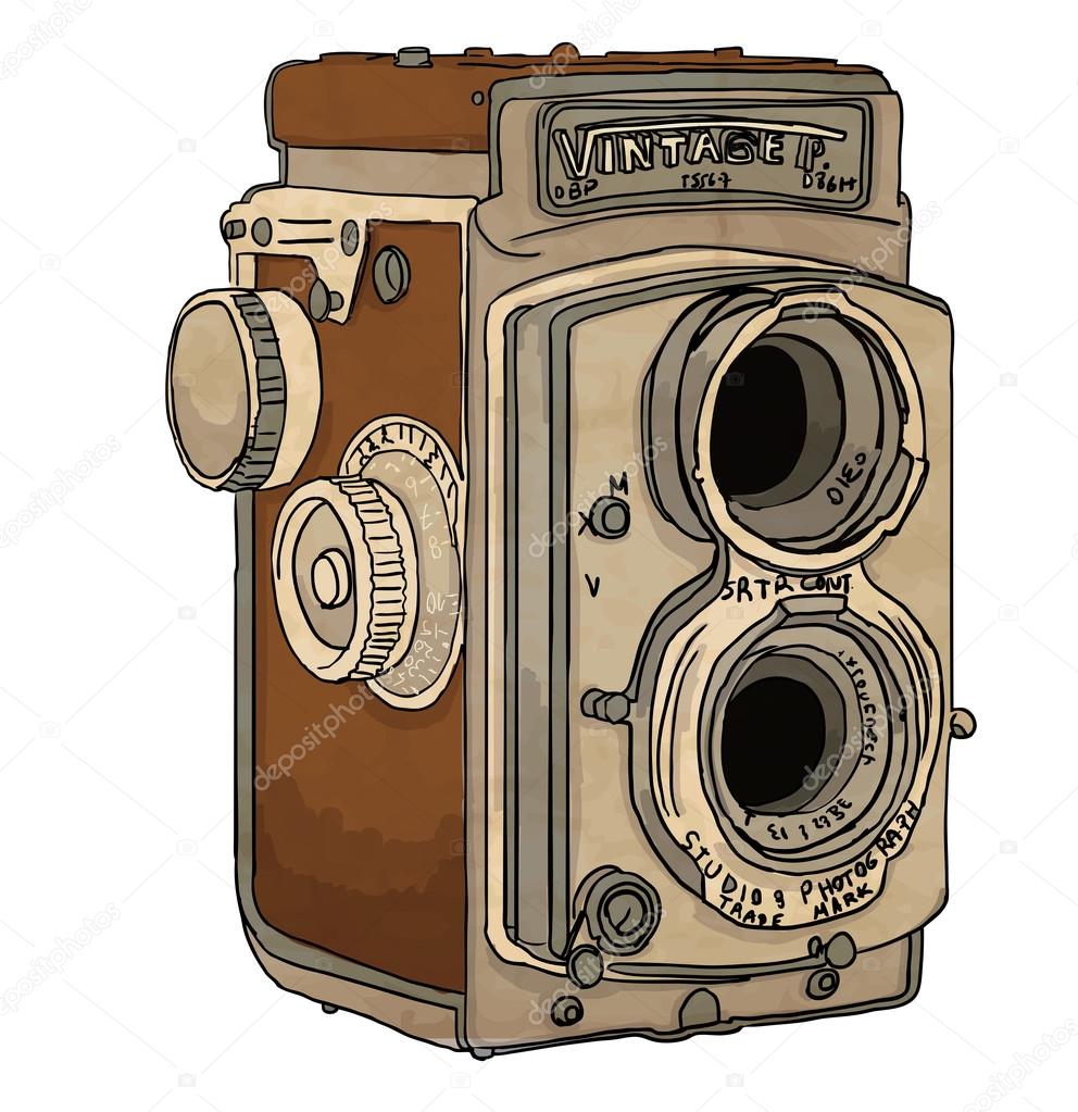 Vintage Camera Illustration Stock Illustration