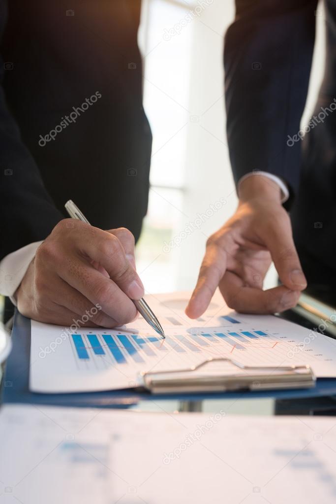 People Analyzing statistics — Stock Photo © DragonImages #105007456