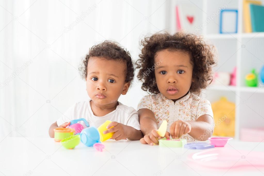 Cute toddlers — Stock Photo © DragonImages #59444683