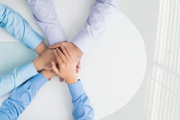 Colleagues showing their team spirit - Stock Image - Everypixel