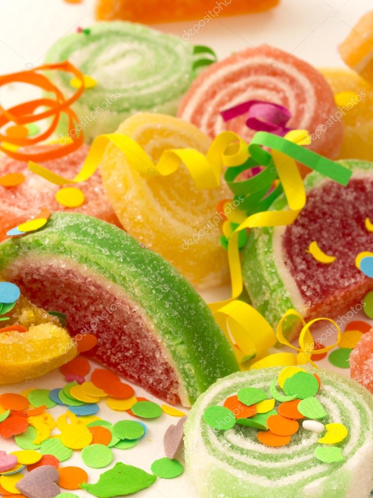Candies with confetti — Stock Photo © vesnac #88802892