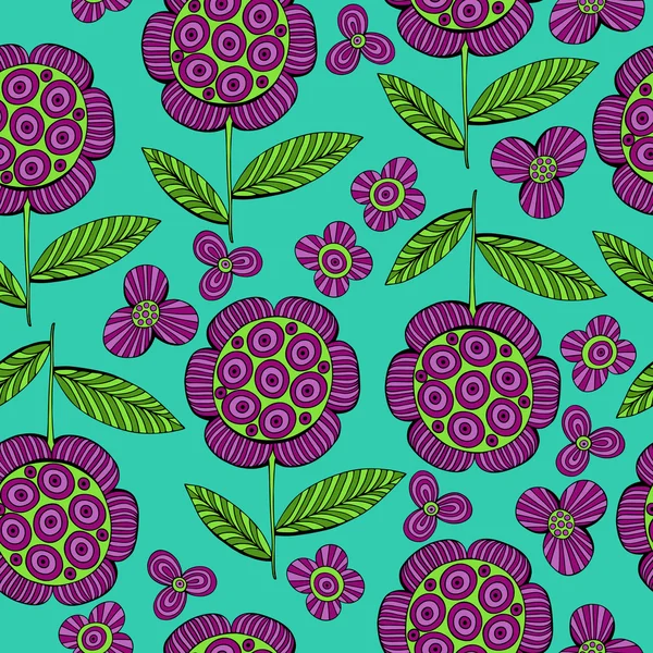 Exotische bloemen patroon Vector Art Stock Images | Depositphotos