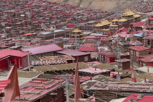 Larung Gar. Top view monastery at Larung gar (Buddhist Academy) ⬇ Stock ...