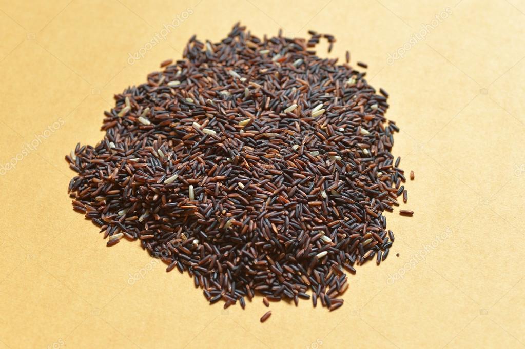Thai black jasmine rice (Rice berry) ⬇ Stock Photo, Image by © kampee_p ...