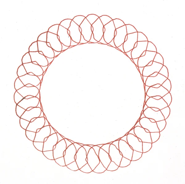 Drawing spirograph on white paper — Stock Photo © kampee_p #54646391