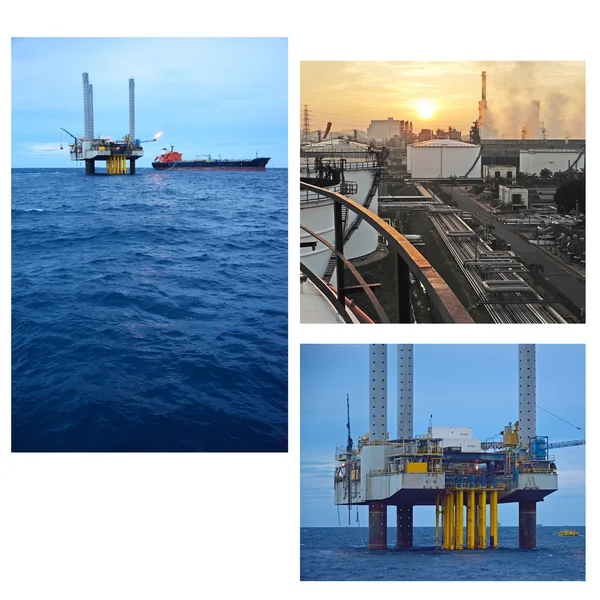 Oil And Gas Industry collage ⬇ Stock Photo, Image by © kampee_p #54862611