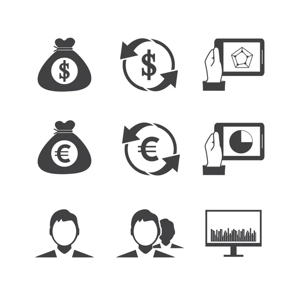 Financal icons set - Simplus series — Stock Vector © frbird #13613070