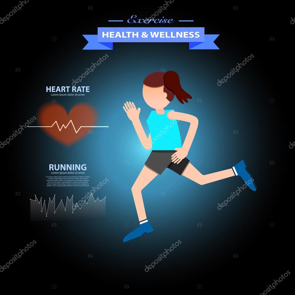 Woman healthy life style Stock Vector Image by ©atthameeni #105498982