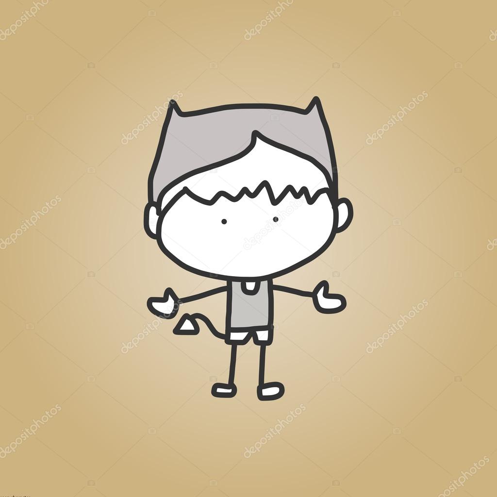 Vector sketch halloween character Stock Vector by ©atthameeni 53683605