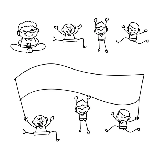 Stick figure handball — Stock Vector © alfonsodetomas #35859623